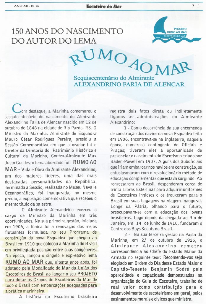 NASCE O RUMAR – Instituto Rumo ao Mar